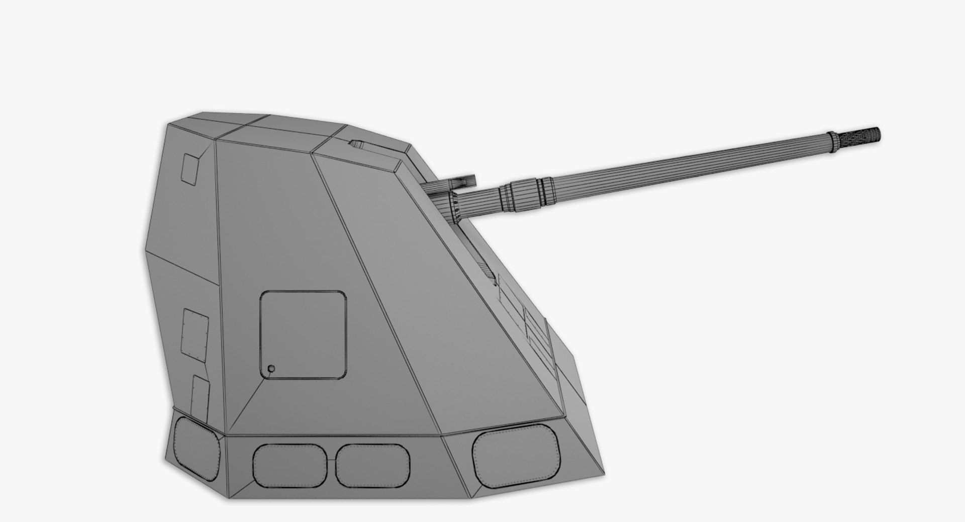 127mm 64 vulcano - 3d 3ds