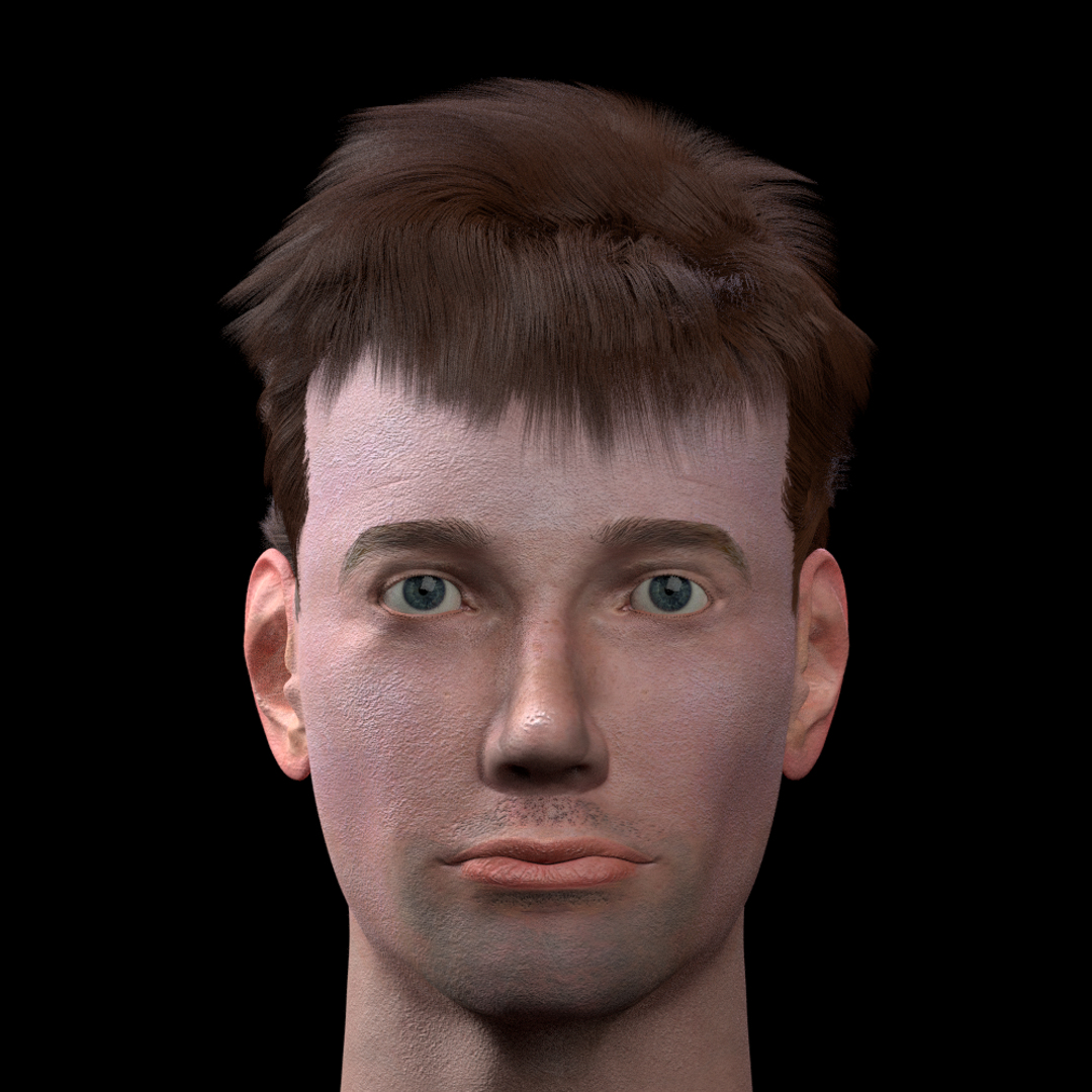 Male Head Adam 3D Model - TurboSquid 1244026