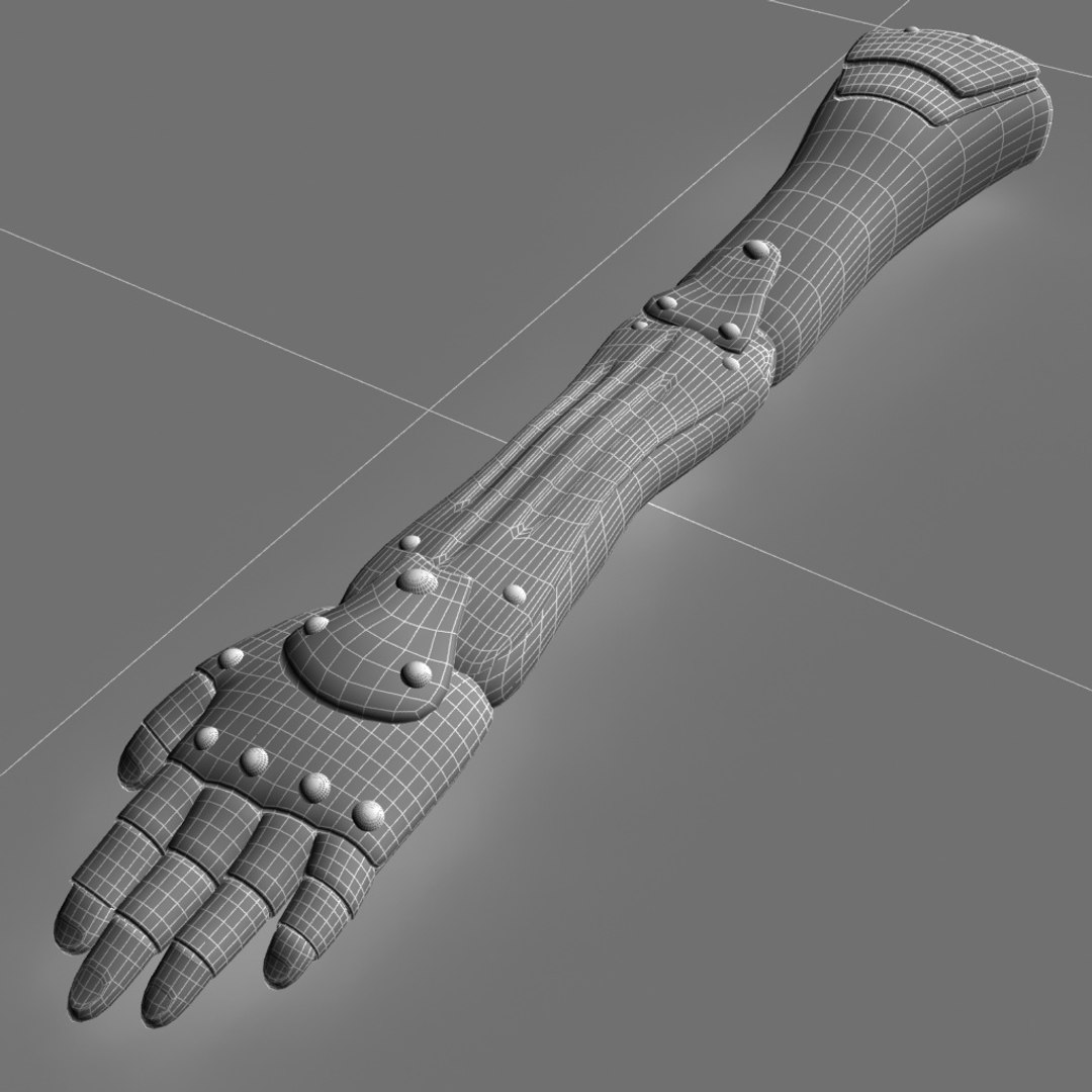 Metallic arm 3D model - TurboSquid 1332472
