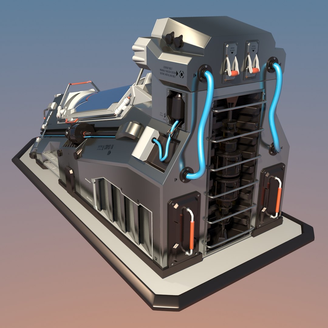 max futuristic cryopod