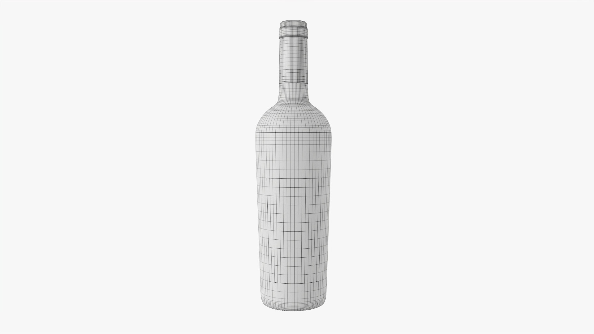 3D Model Wine Bottle Mockup 15 - TurboSquid 1742111