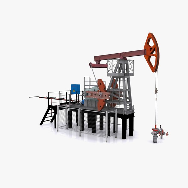 oil pump jack 3d model