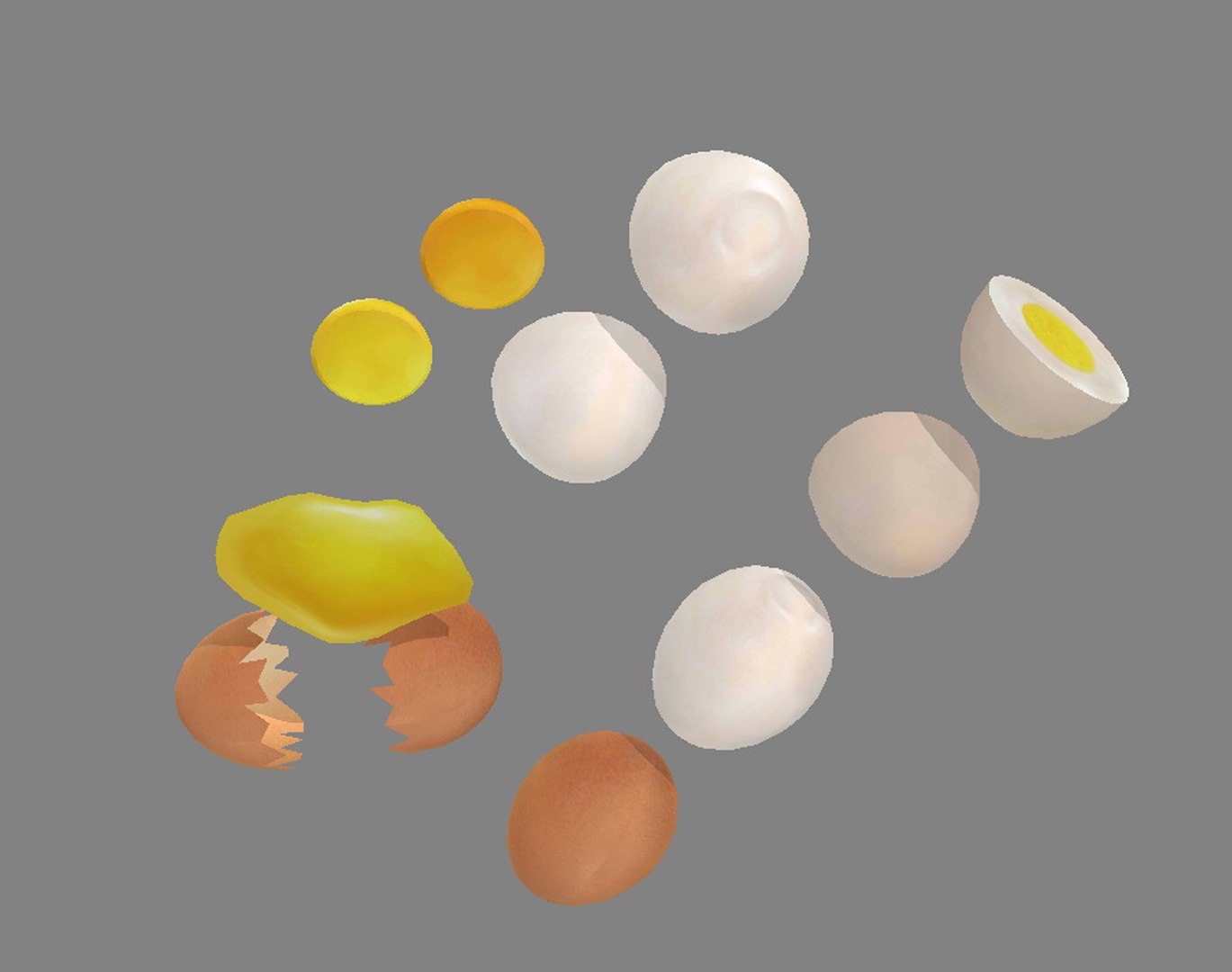 3D Model Eggs Eggshell Broken - TurboSquid 1687939