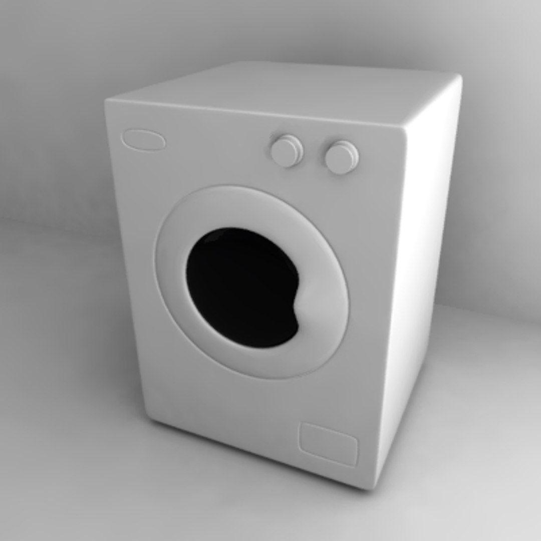 Wash Machine 3d Model