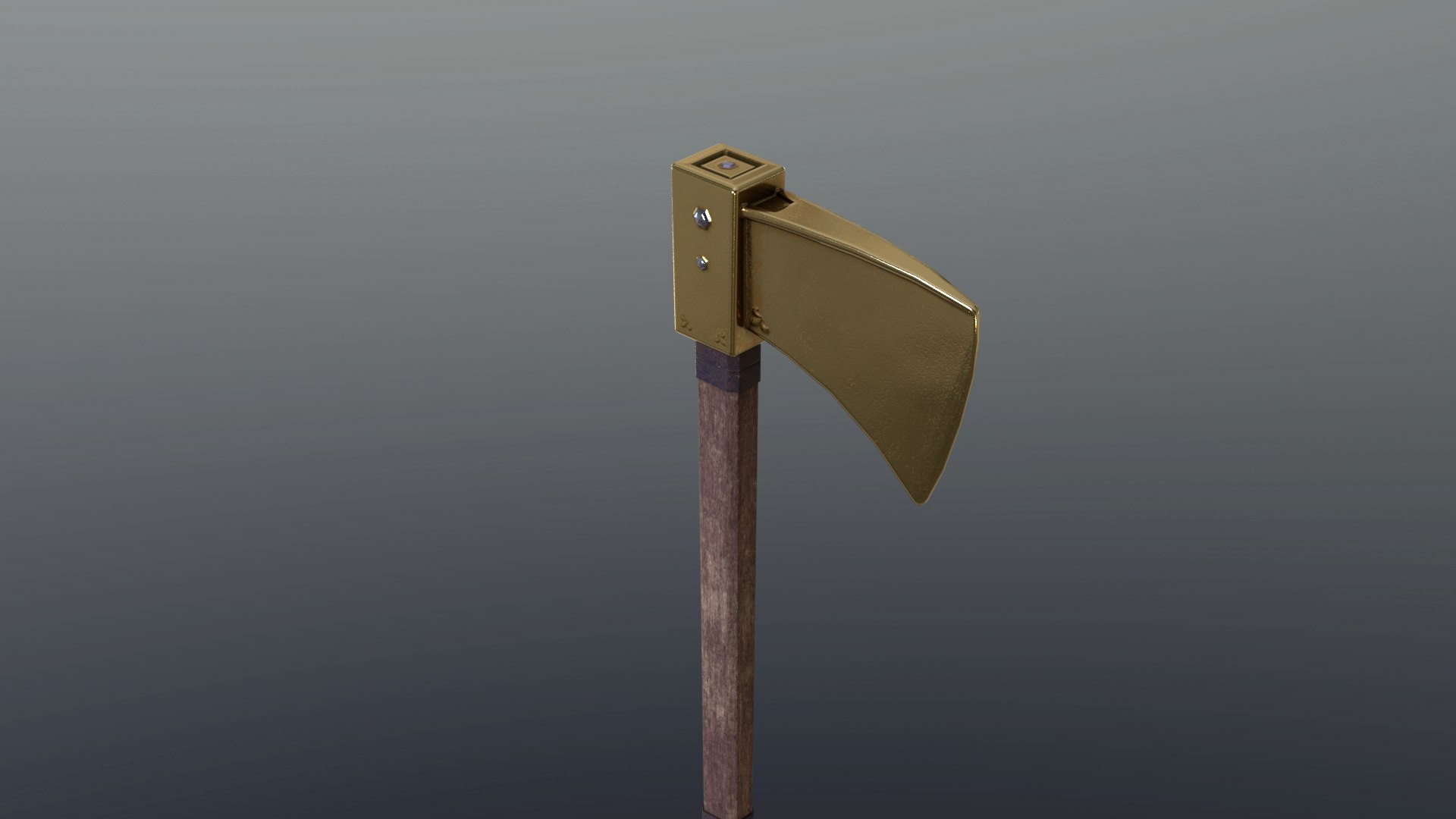 3D Axe - Gold - TurboSquid 2074776