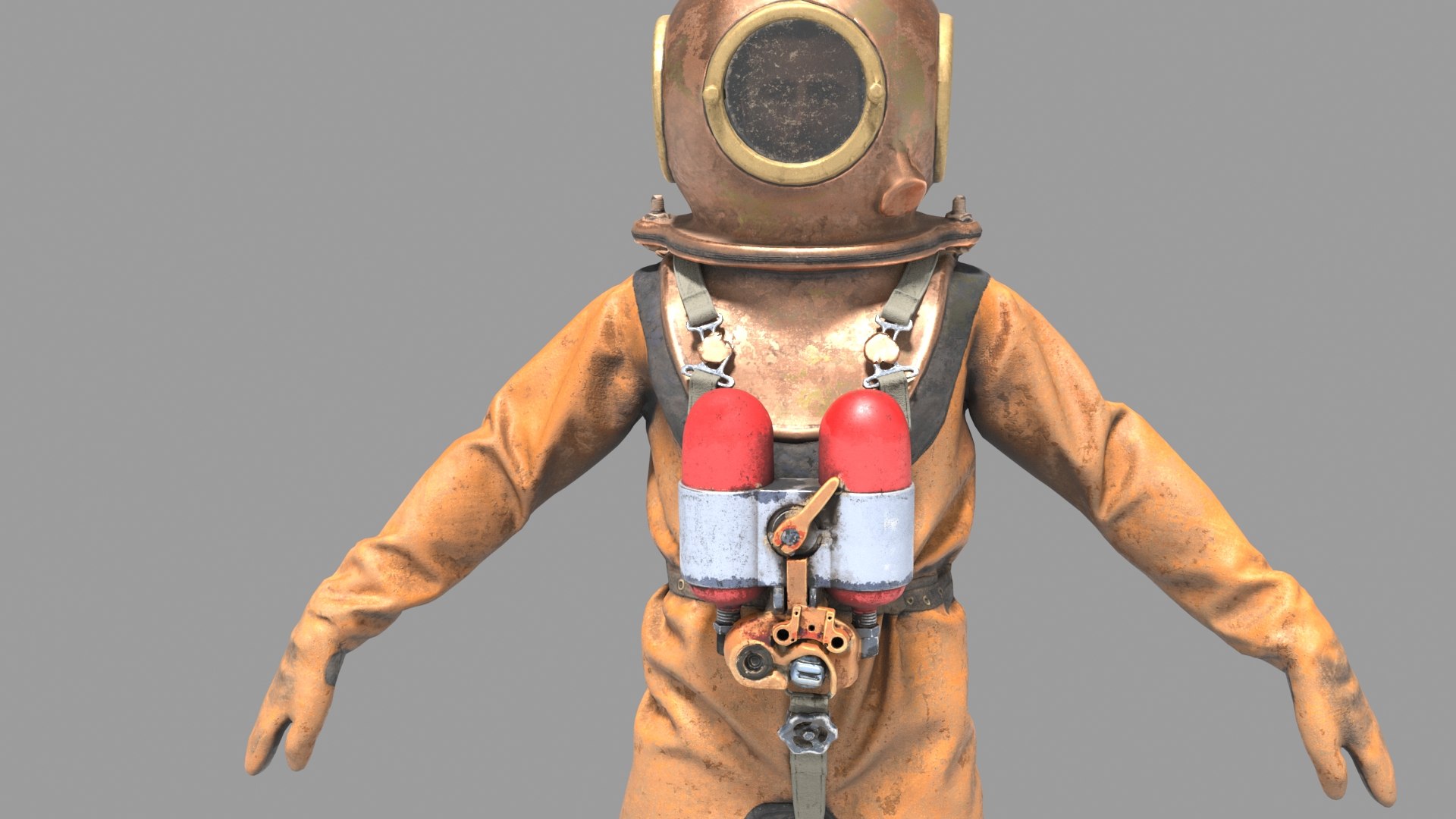 3D Diver Suit 2 Model - TurboSquid 1570604