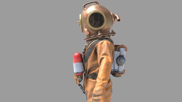 3D diver suit 2 model - TurboSquid 1570604