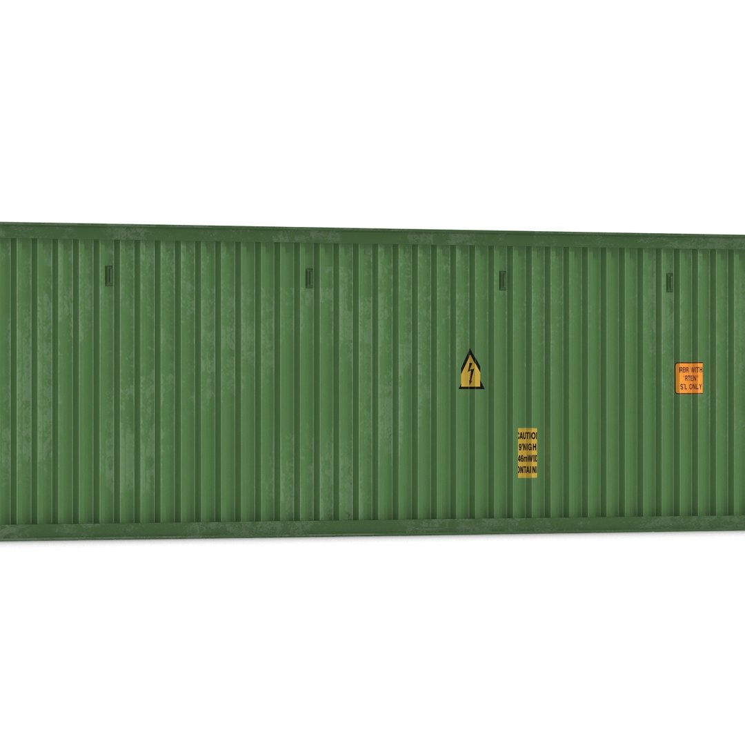 3d Model 45 Ft Cube Container