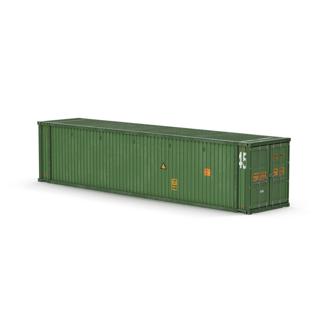 3d Model 45 Ft Cube Container