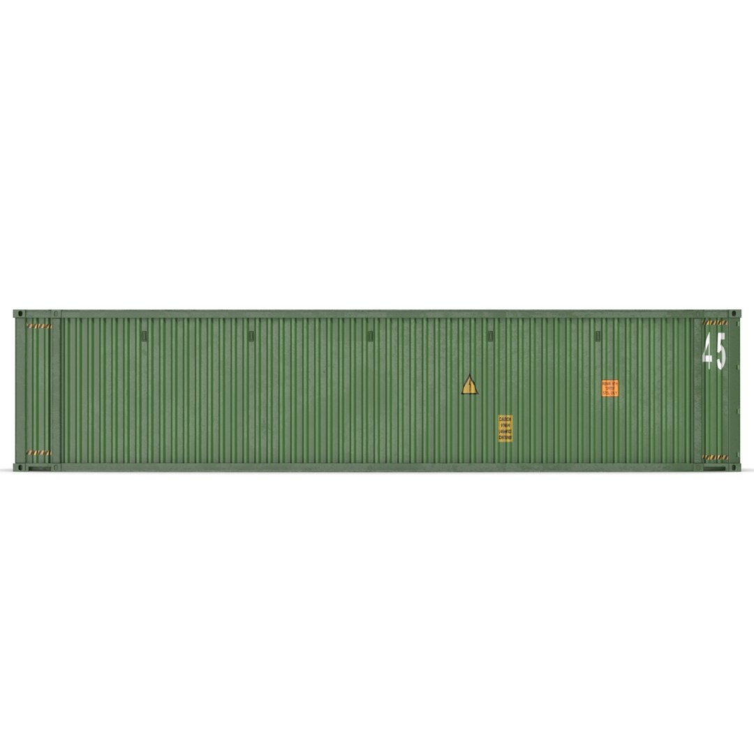 3d Model 45 Ft Cube Container