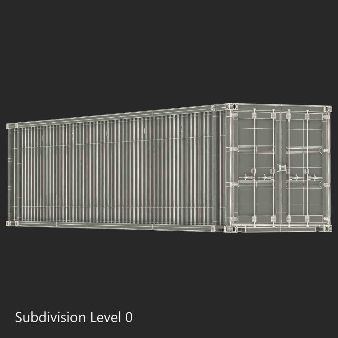 3d model 45 ft cube container