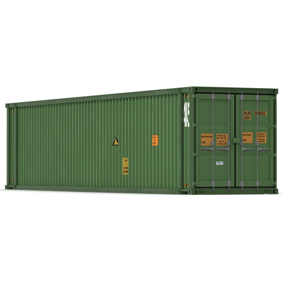 3d model 45 ft cube container