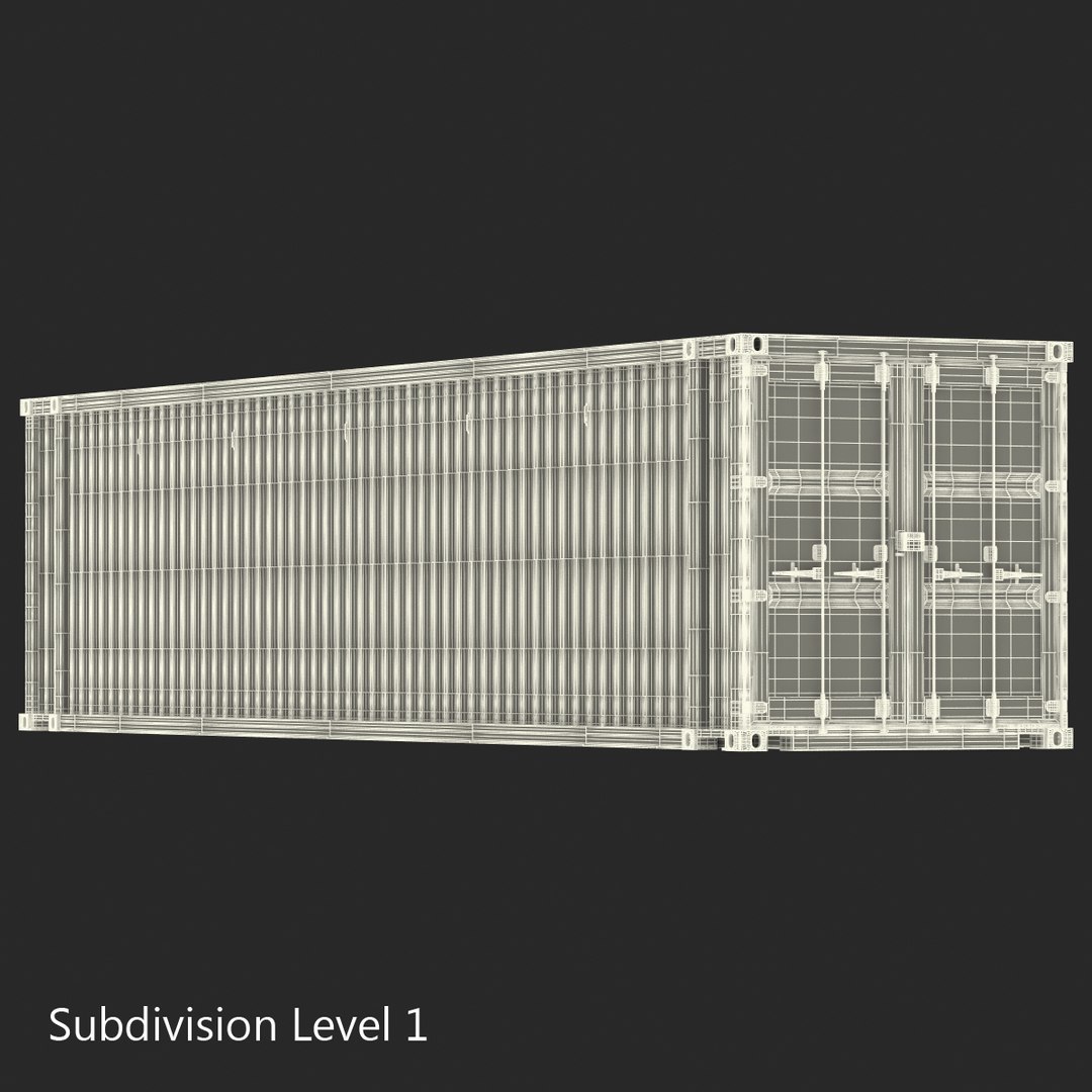 3d model 45 ft cube container