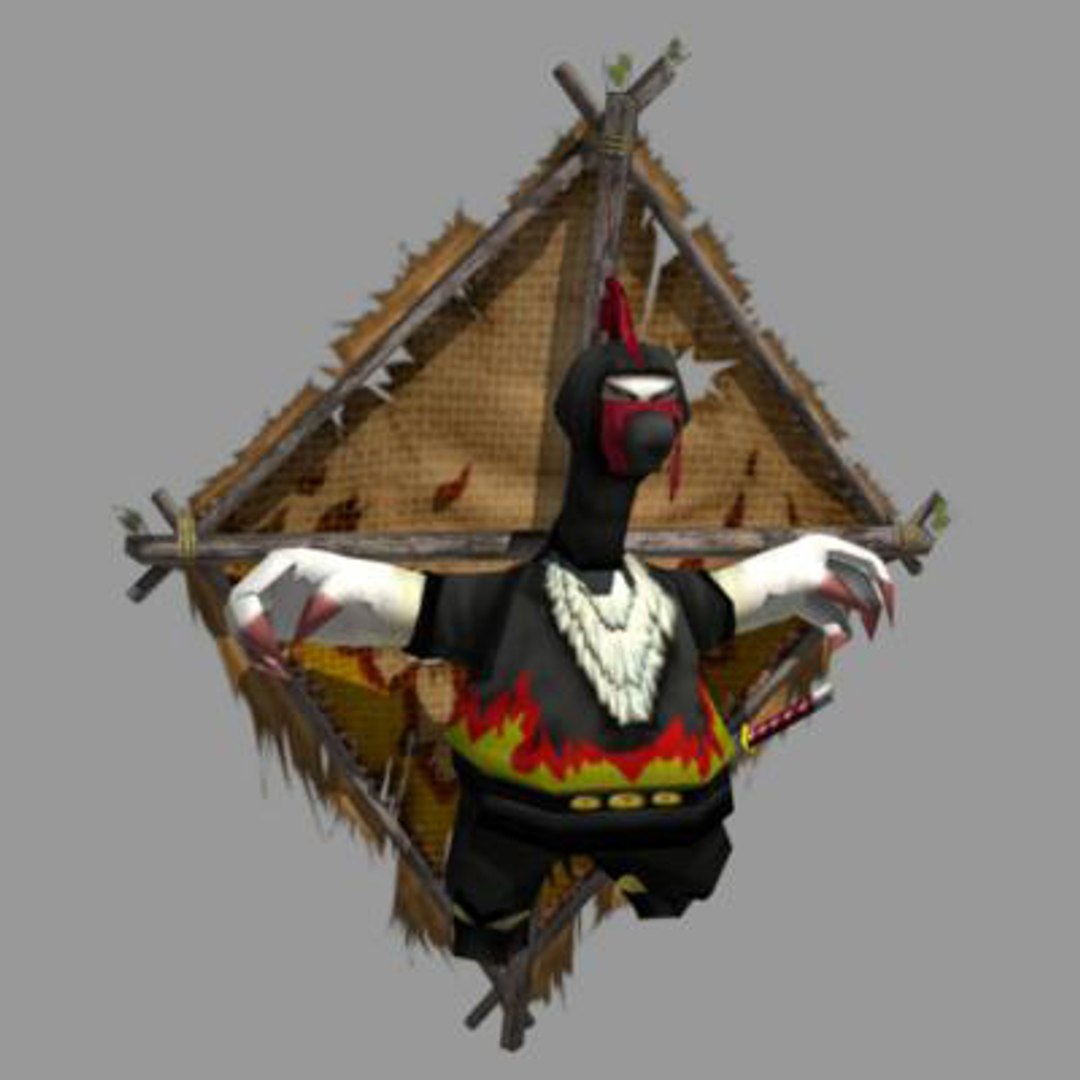 Ninja Chicken 3d Model