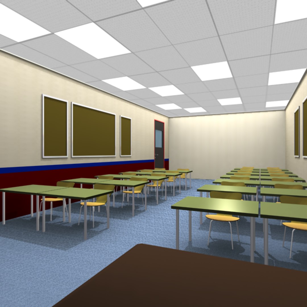 3D Classroom Class - TurboSquid 1232816