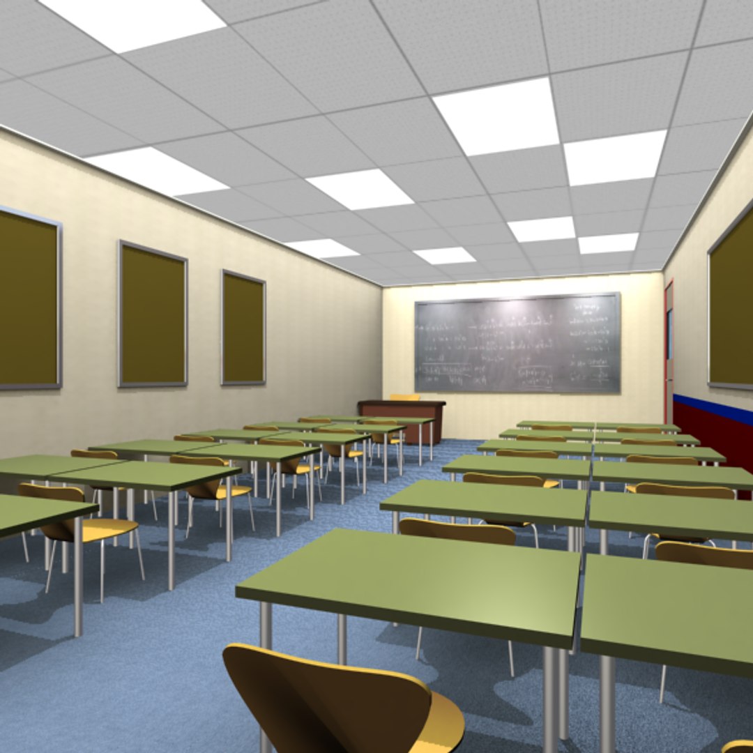 3D Classroom Class - TurboSquid 1232816