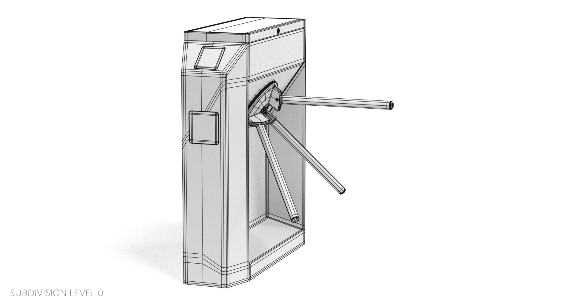 Rotary Barrier Gate 3D - TurboSquid 1270571