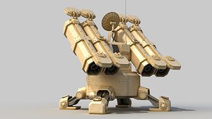 3d model automatic turret