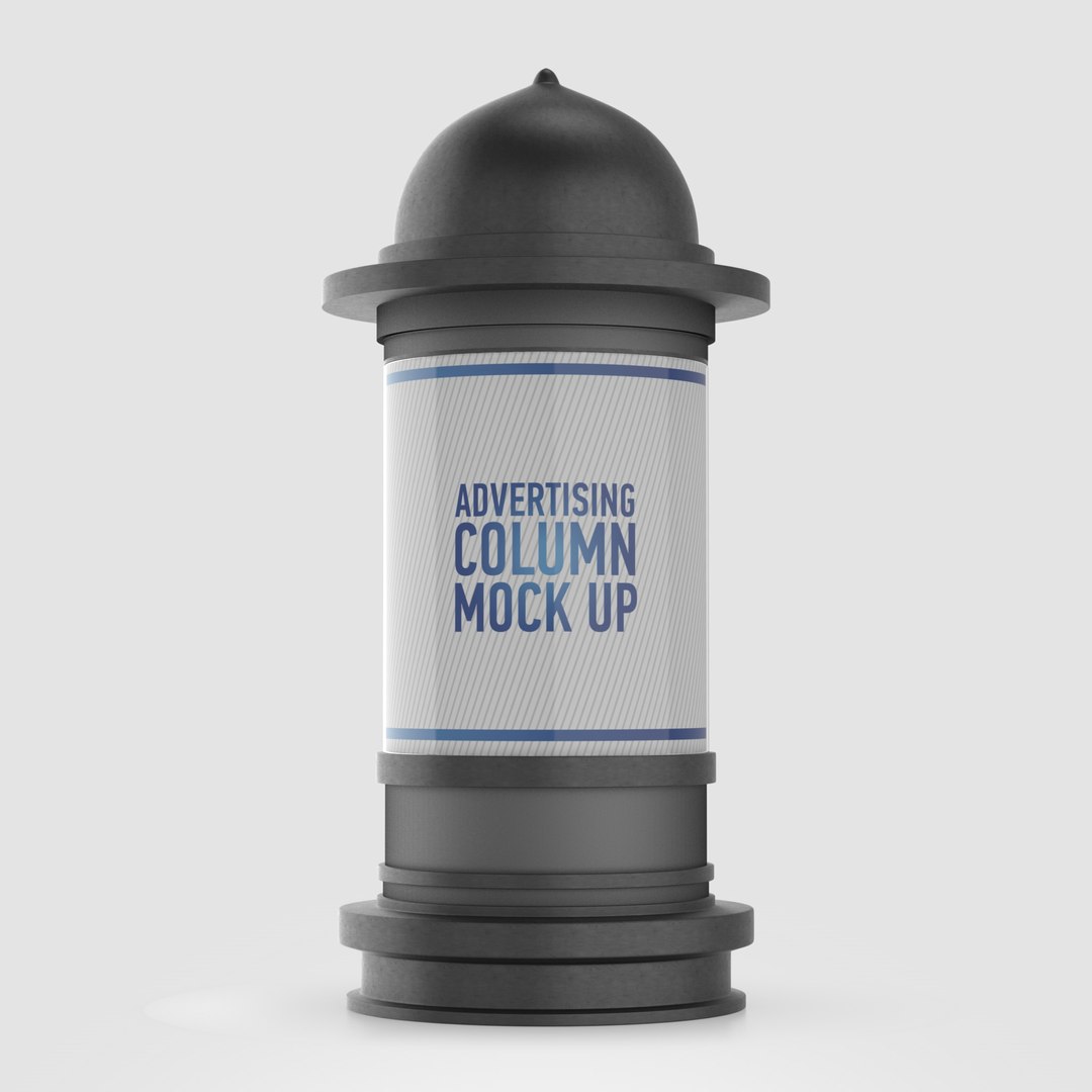 3d model advertising column