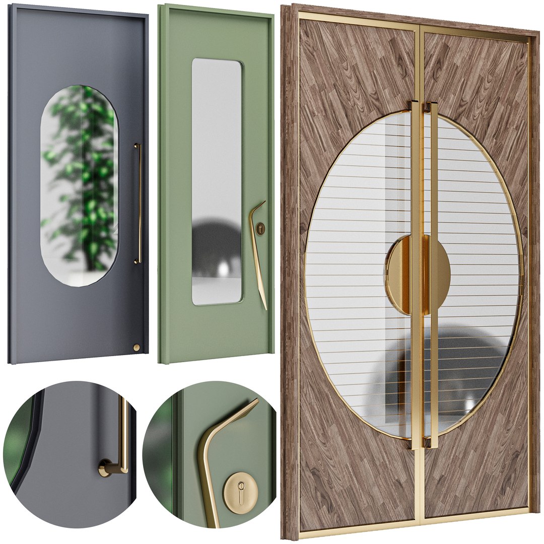 3D Set Technical Door 01 Model - TurboSquid 2116003