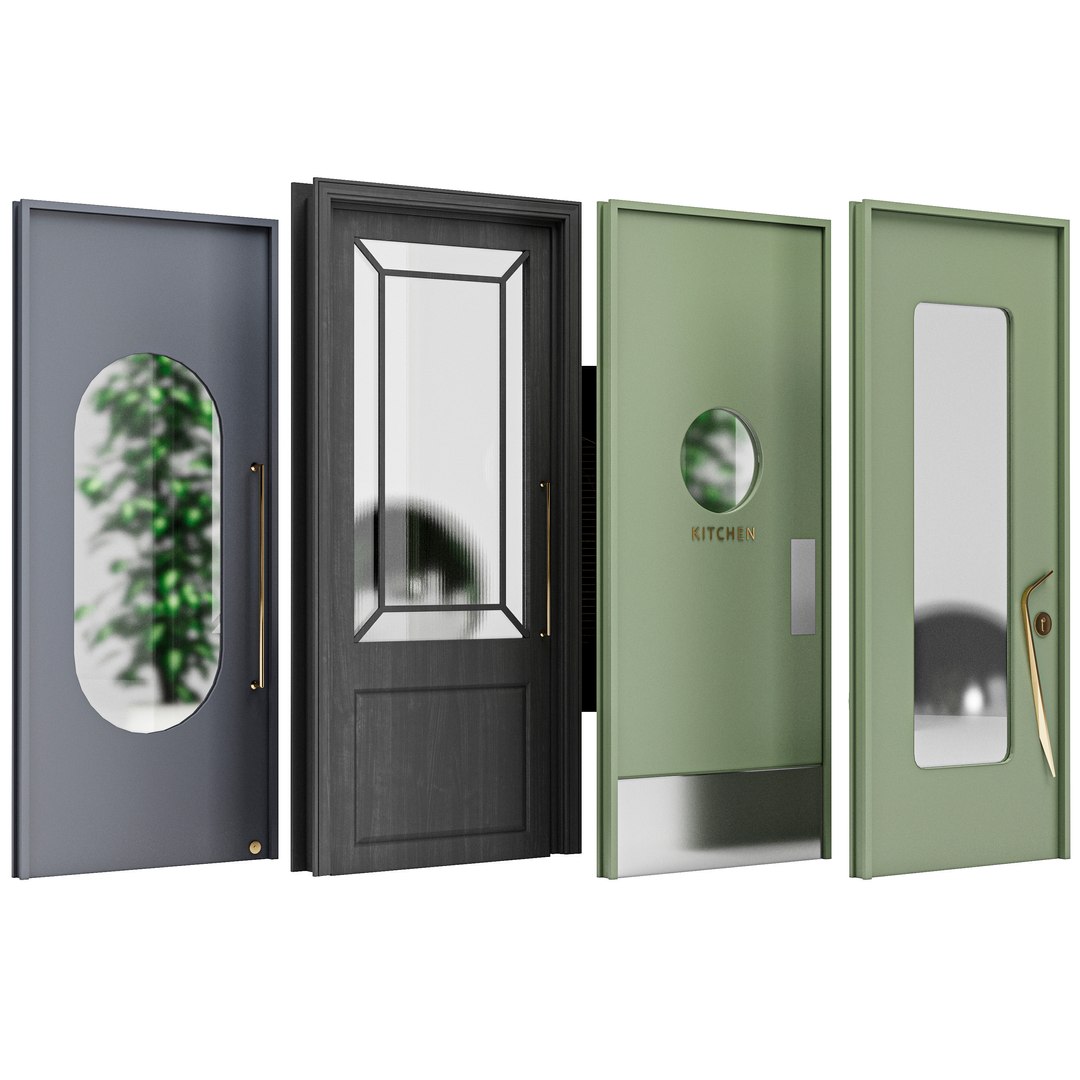 3D Set Technical Door 01 Model - TurboSquid 2116003