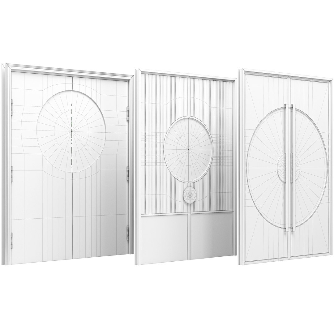3D Set Technical Door 01 Model - TurboSquid 2116003