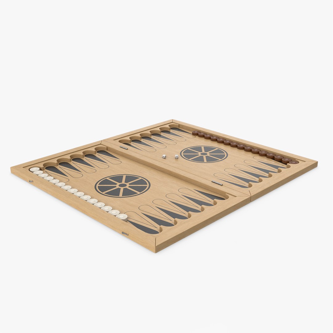 Backgammon Board Game 3D model - TurboSquid 2061593