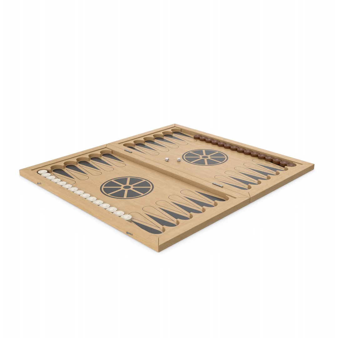 Backgammon Board Game 3D Model - TurboSquid 2061593