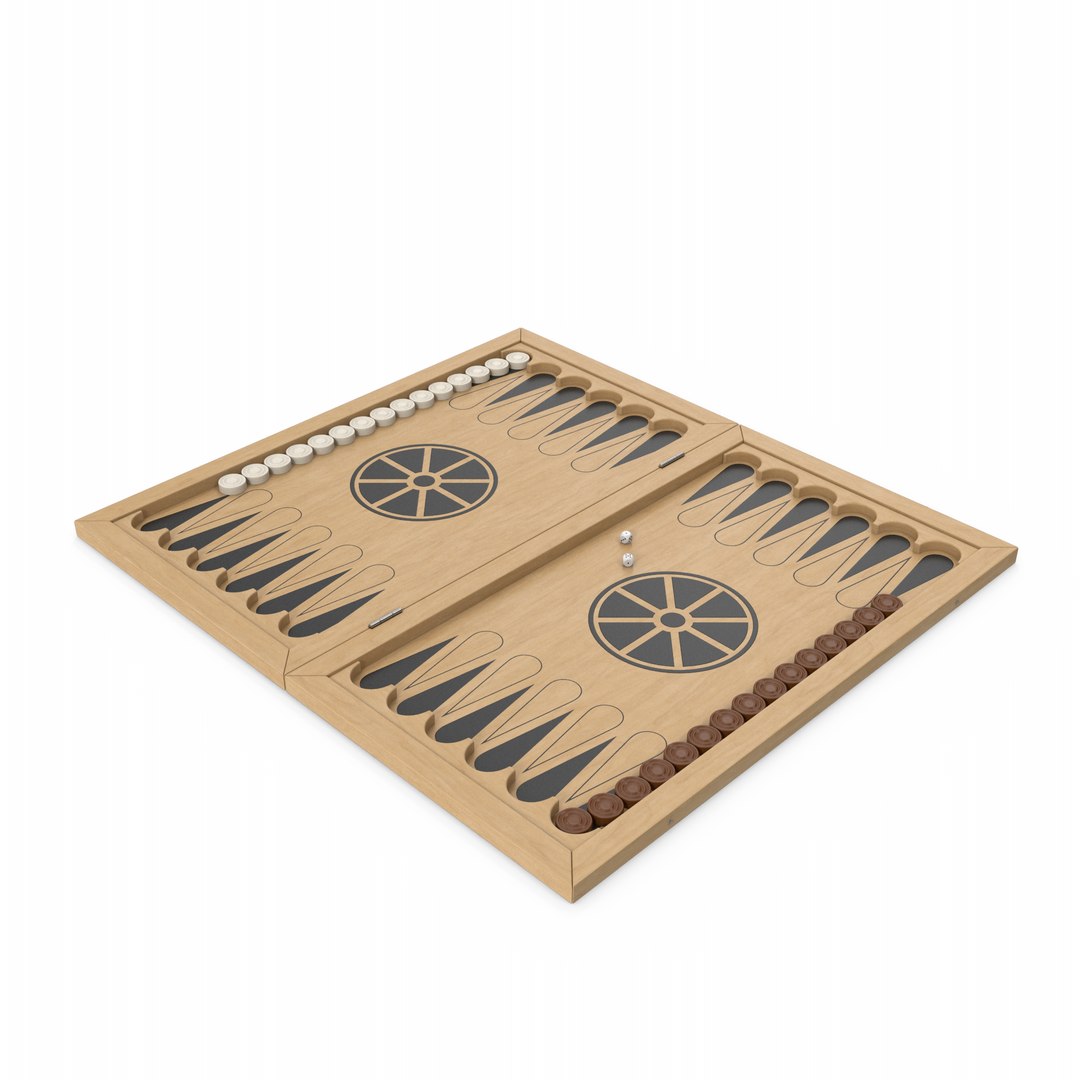 Backgammon Board Game 3D Model - TurboSquid 2061593