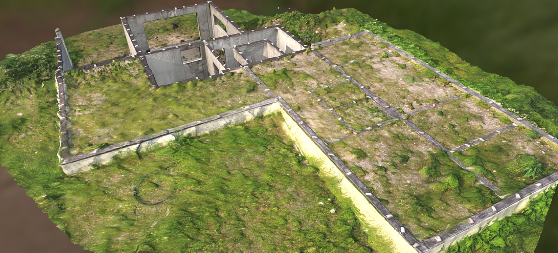 3D Model Unfinished Structure In Land - TurboSquid 1854547