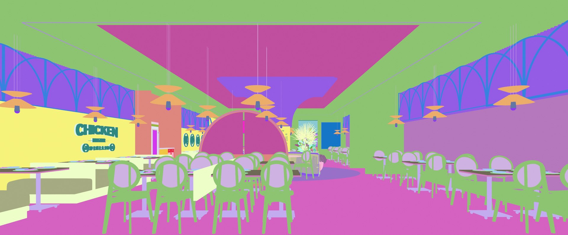 3D Restaurant Interior - TurboSquid 2032568