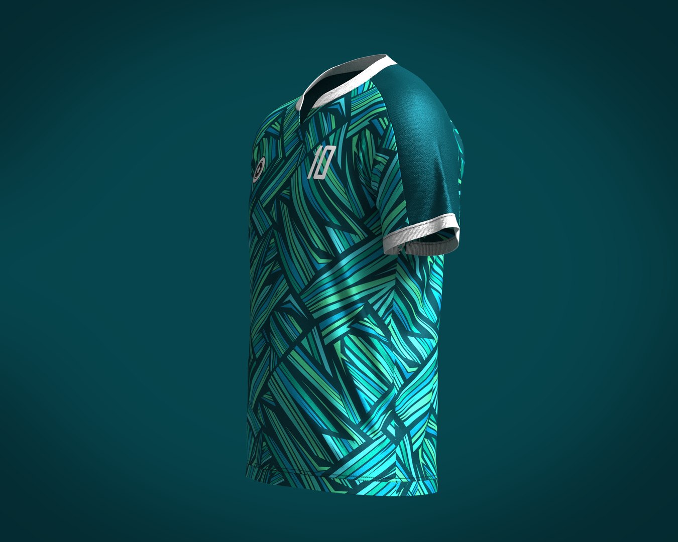 3D Mens Soccer Printed Jersey Player-10 Model - TurboSquid 1959092