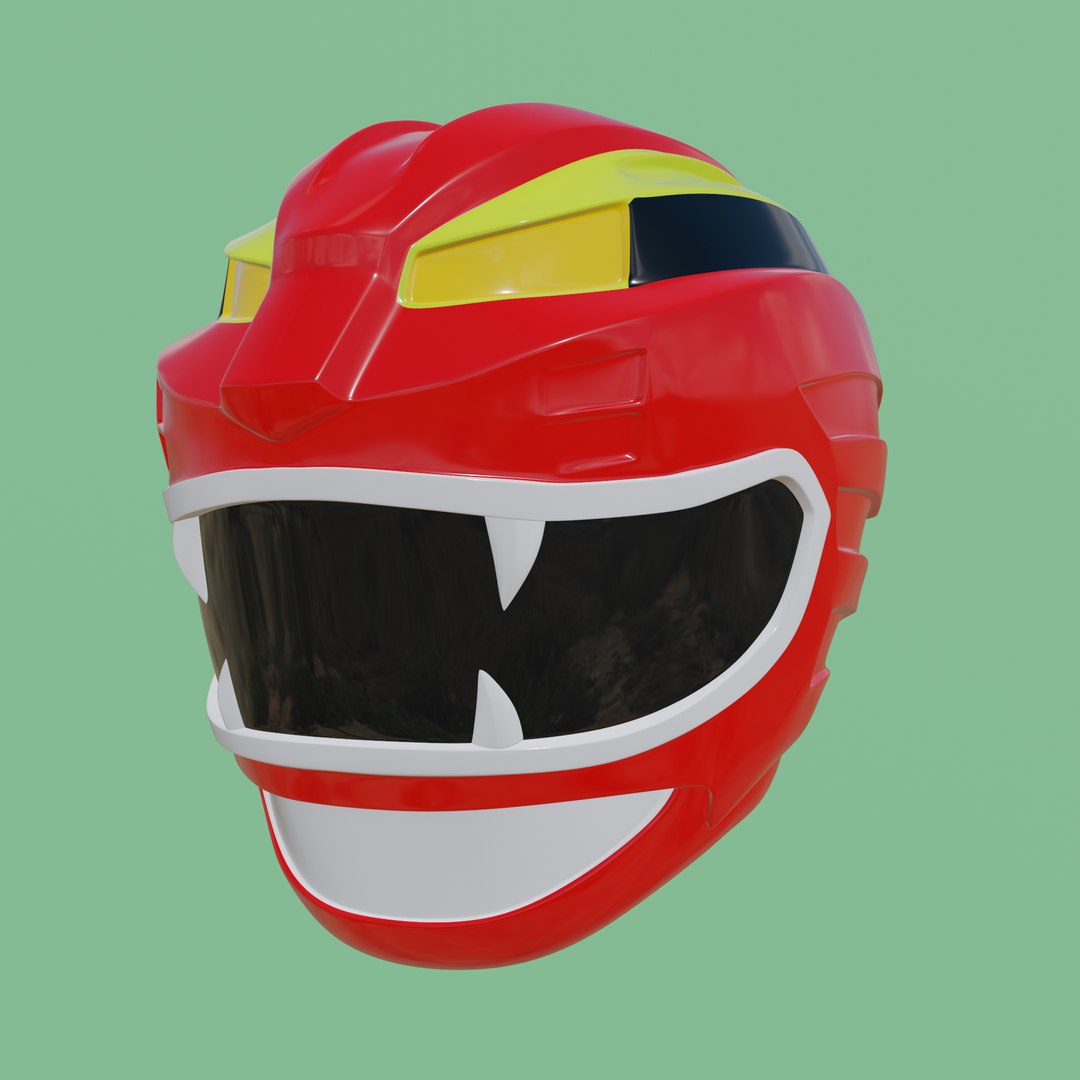 3D Gao Ranger Red Helmet 3D Print Model - TurboSquid 2336284