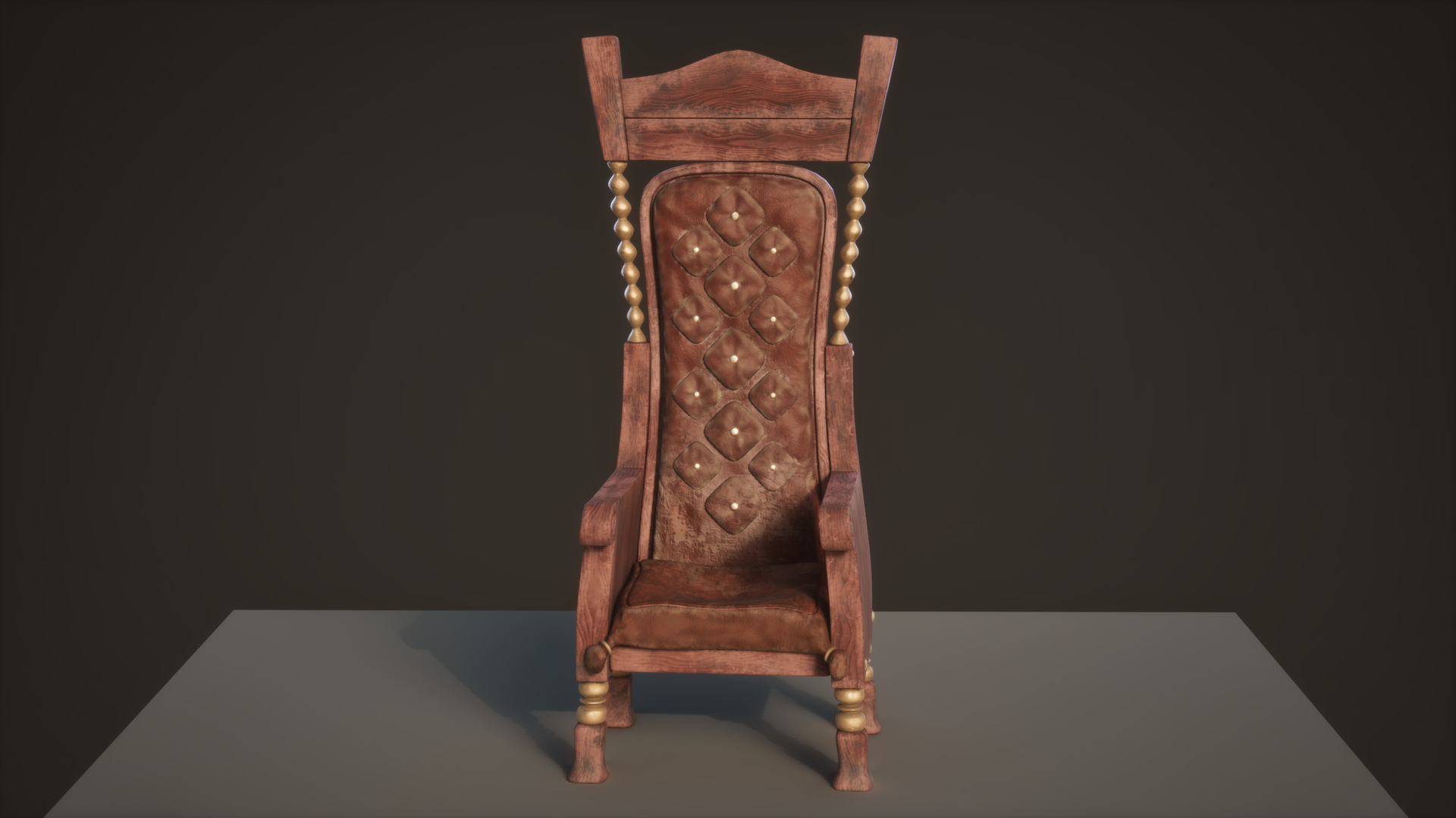Stylized Vintage Chair 3D - TurboSquid 2269217