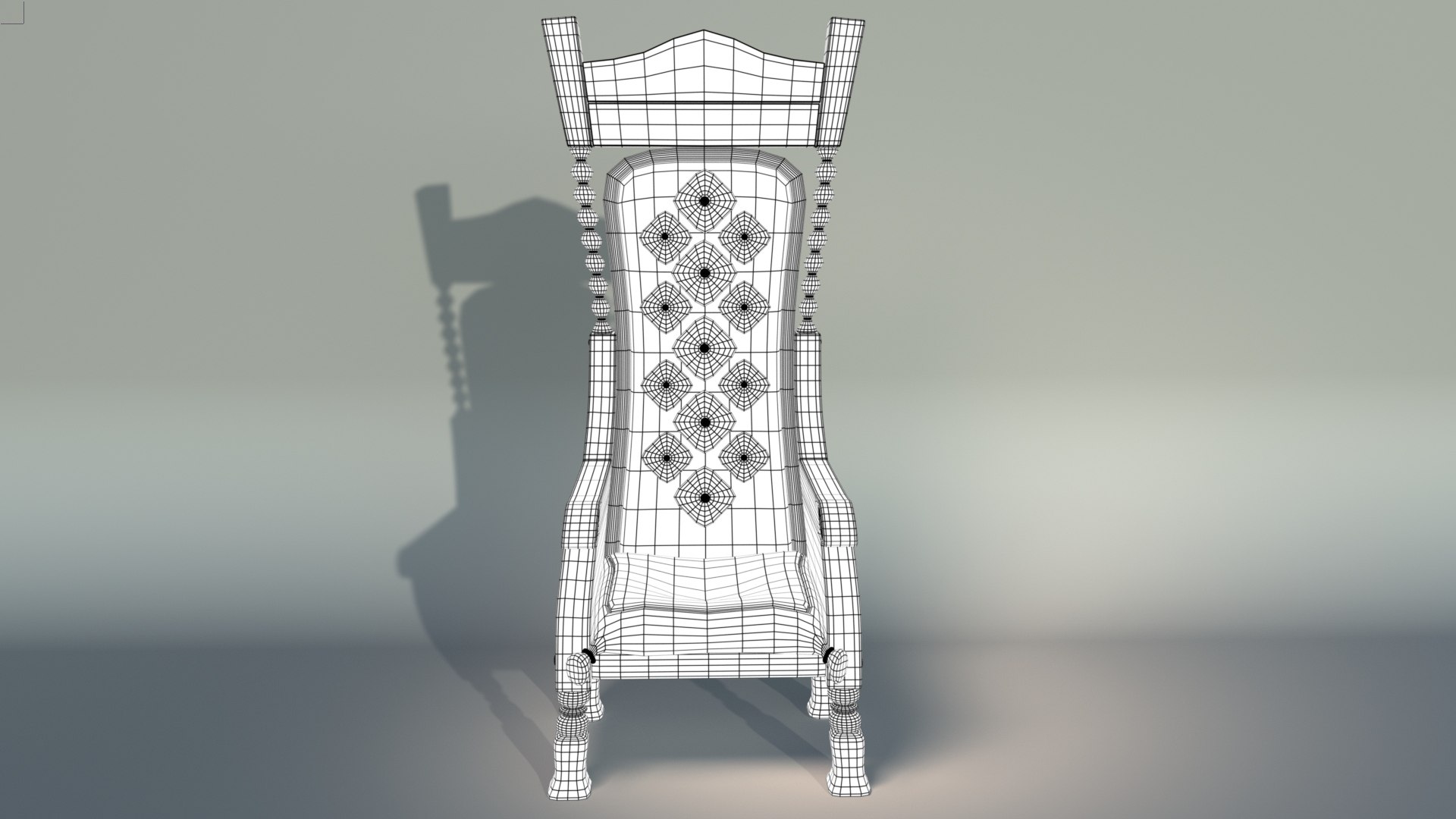 Stylized Vintage Chair 3D - TurboSquid 2269217