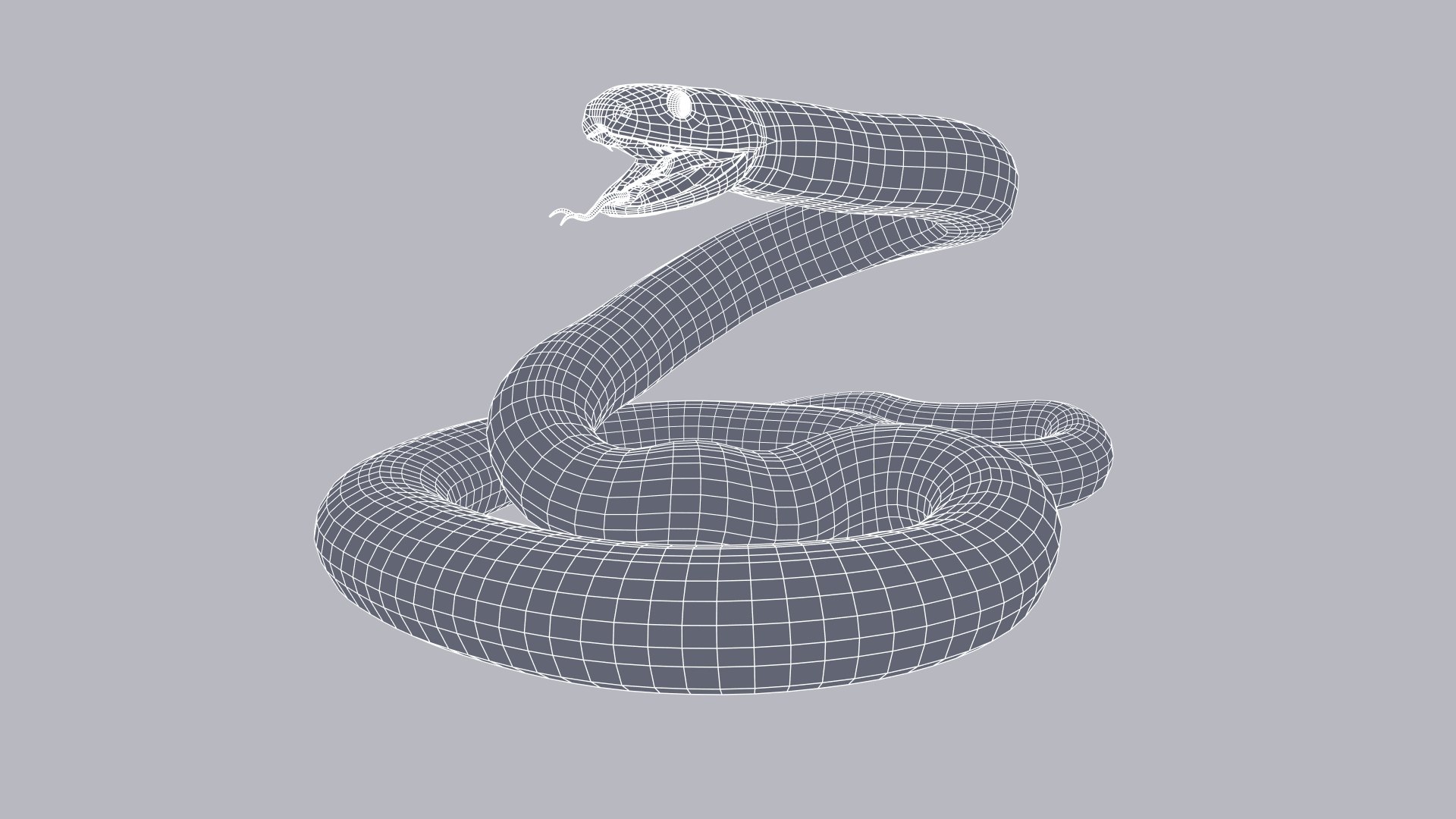 3D Blue Coral Snake - Static Poses - TurboSquid 2020566