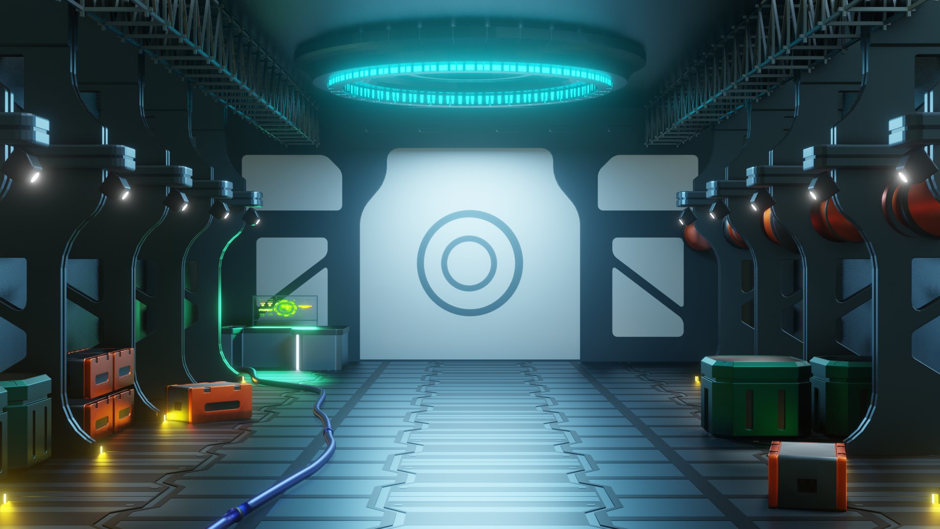 3D Sci-Fi Engineering Lab - TurboSquid 1736349