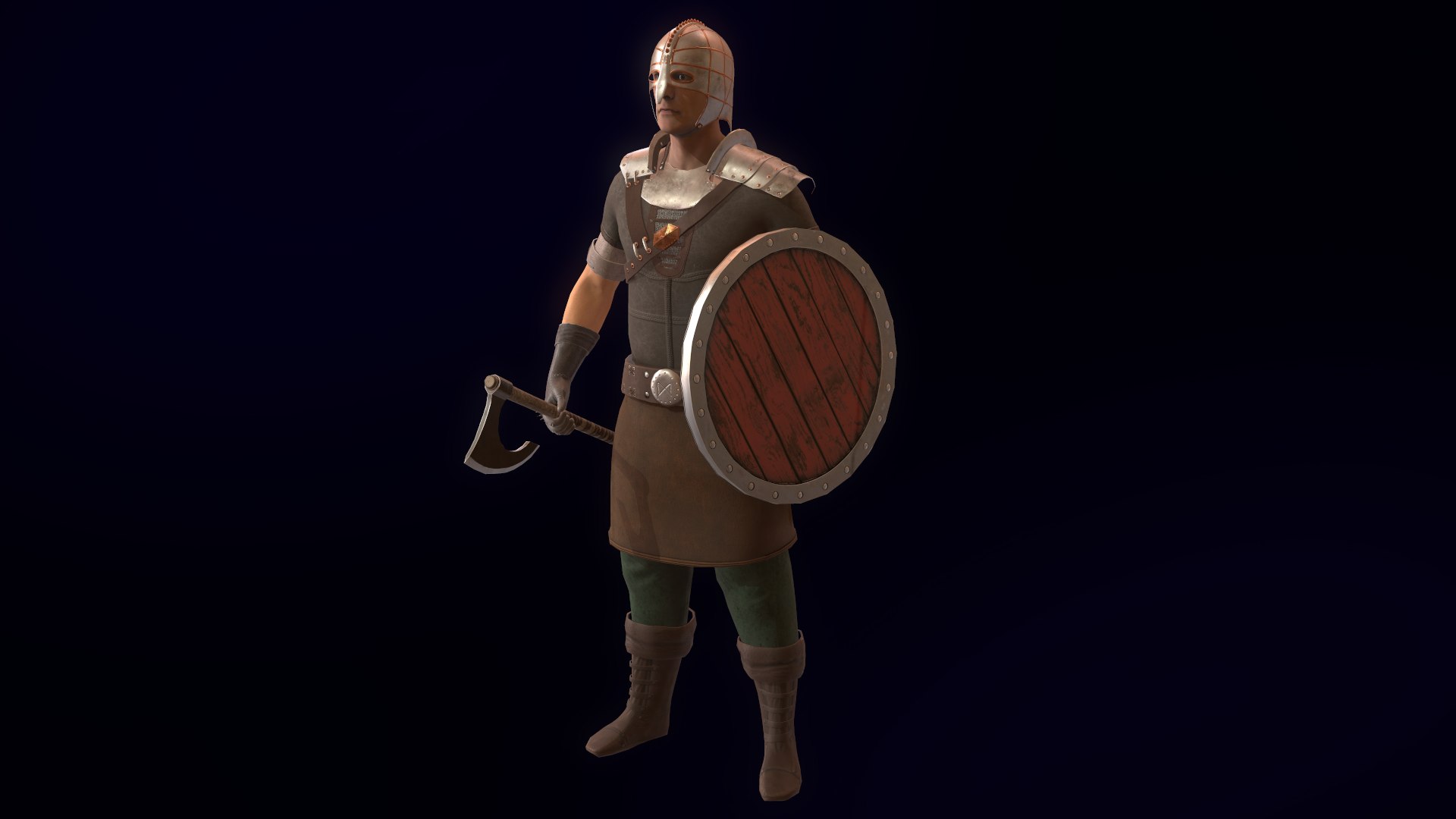 3D Model Warrior Character - TurboSquid 1705539