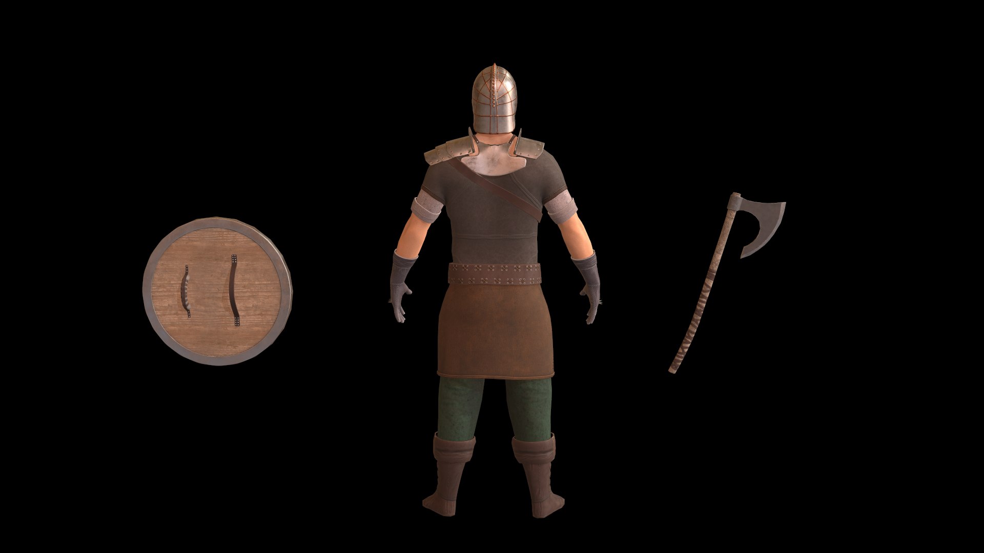 3D Model Warrior Character - TurboSquid 1705539