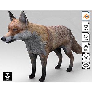 Red Fox STL Models for Download | TurboSquid