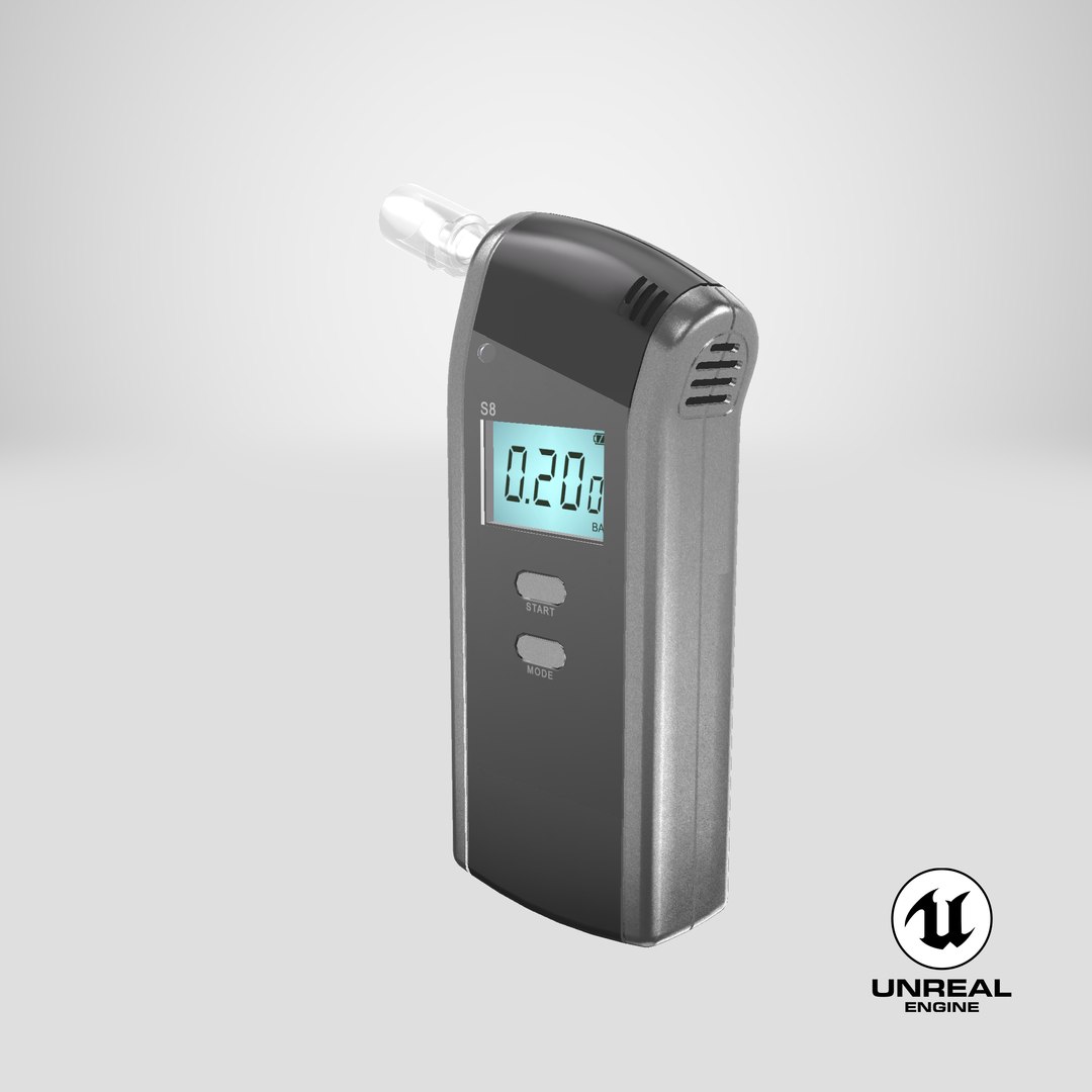 3D Model Digital Portable Breathalyzer Breath - TurboSquid 1625841