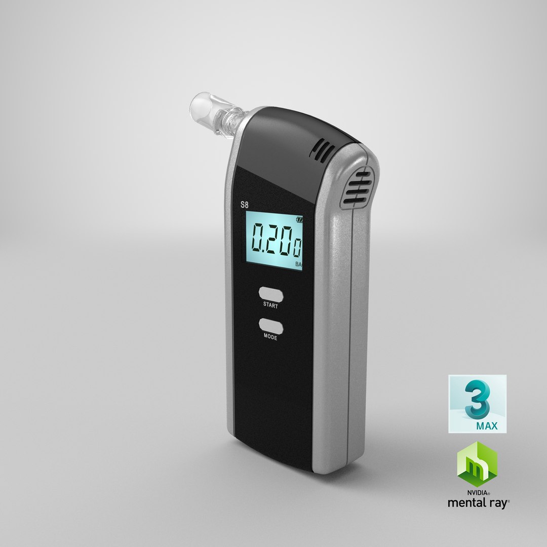 3D Model Digital Portable Breathalyzer Breath - TurboSquid 1625841