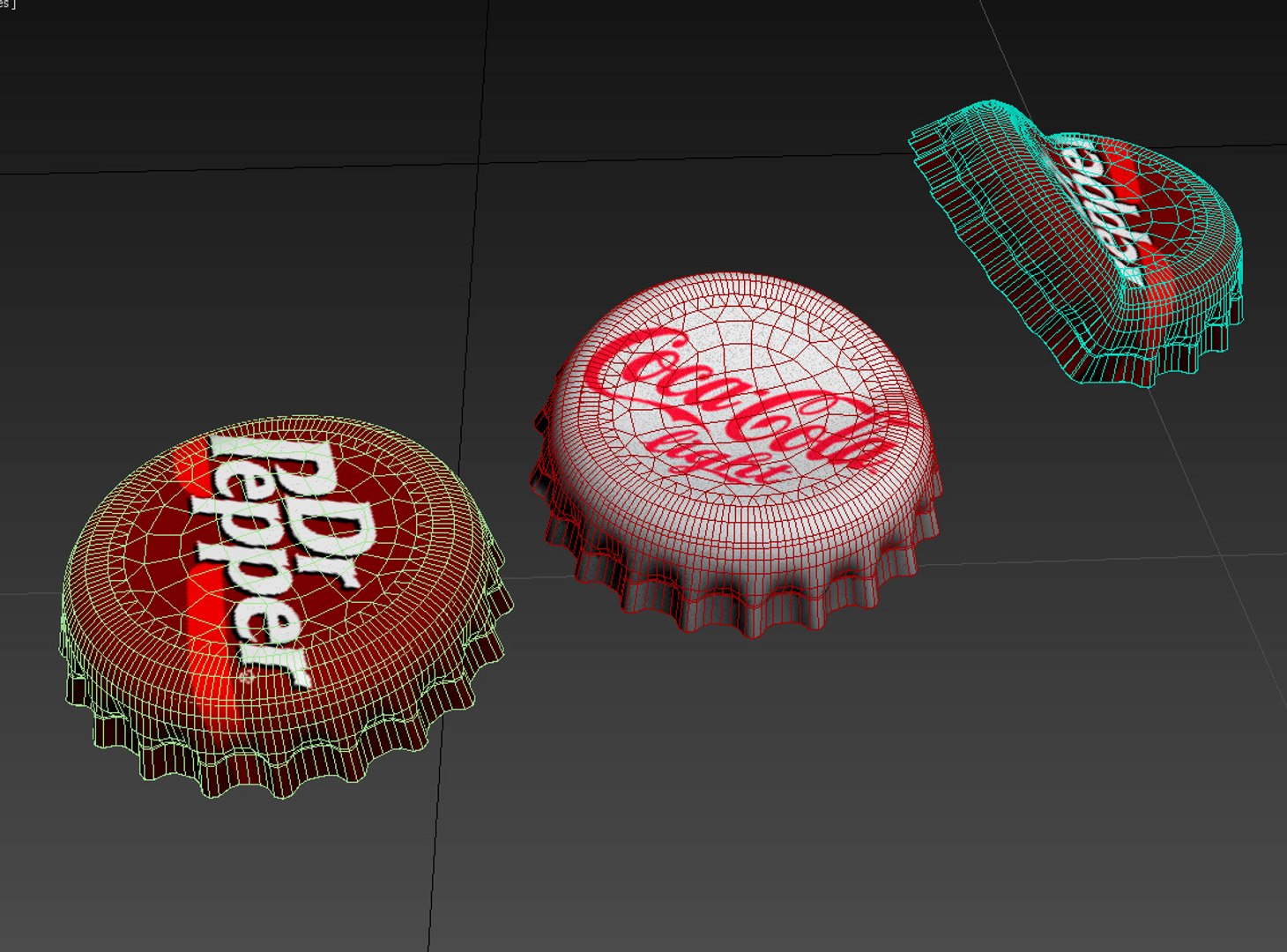 Bottle Caps 3d Model