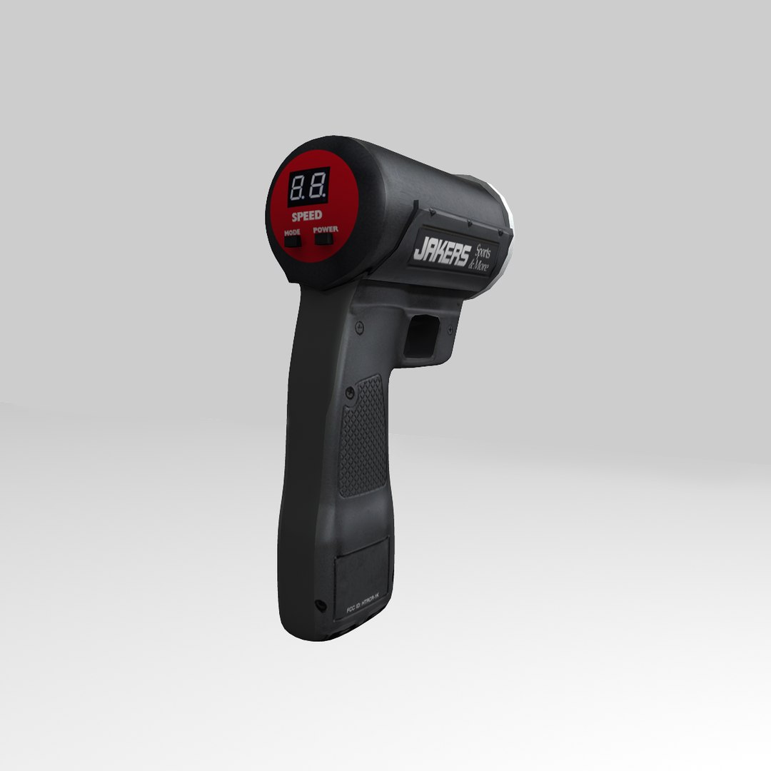 radar gun baseball 3d model