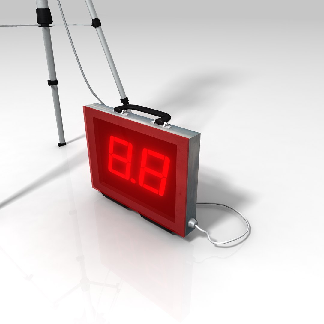 radar gun baseball 3d model