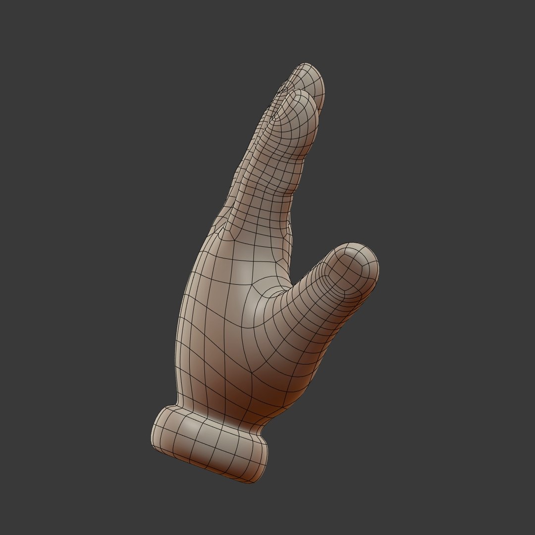 3D Model Cartoon Hand - TurboSquid 1326545