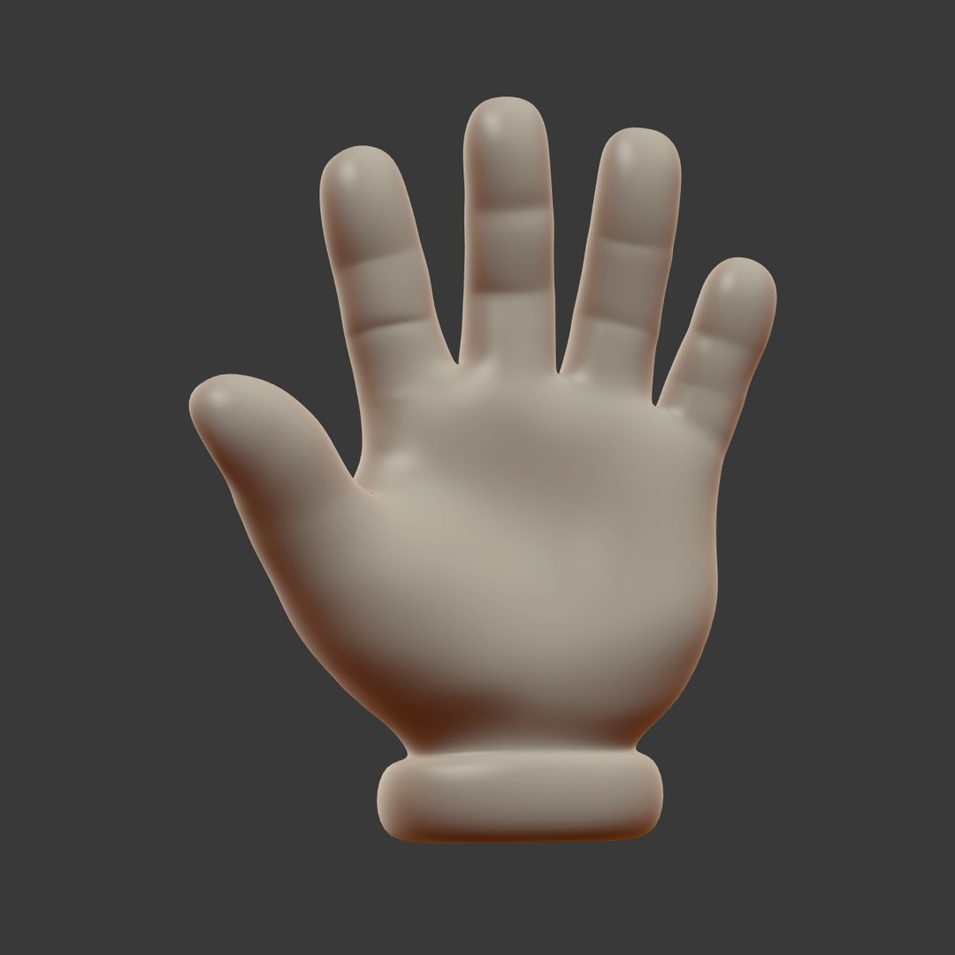 3D Model Cartoon Hand - TurboSquid 1326545