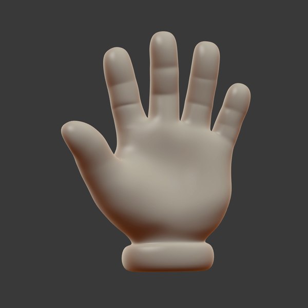 modelo 3d Mano de dibujos animados con textura - TurboSquid 1326545