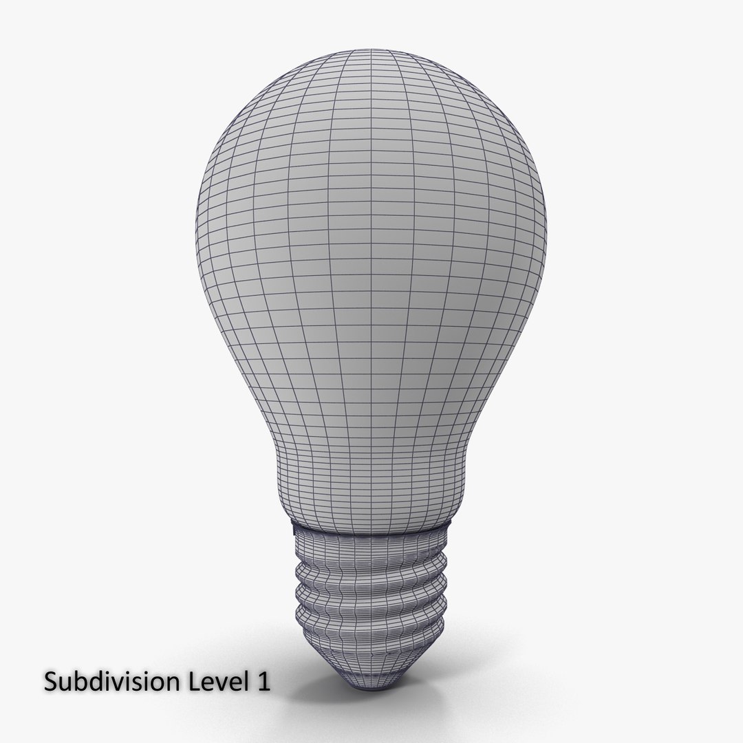 3d Generic Bulb Lamp Model