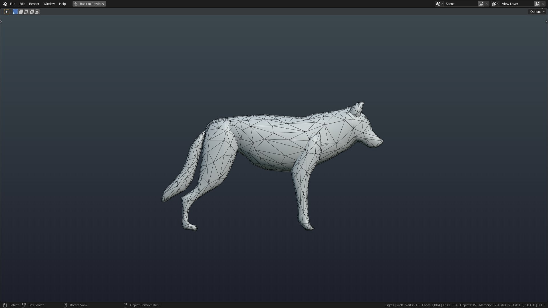 Low Poly Wolf Rigged With Realistic Texture Model - TurboSquid 1876175